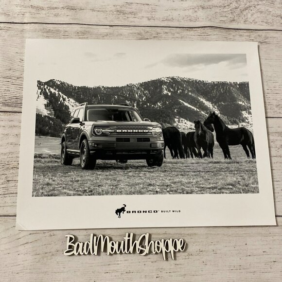 Ford | Art | Ford Bronco Sport Built Wild Black And White Photograph ...